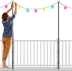 9' Light Pole for String Lights - 2 Pack at Menards®