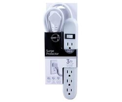 Cordinate 6-Outlet Gray Surge Protector with 3' Cord at Menards®