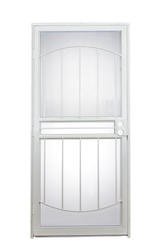 Tru-Bolt® 502 Arch Series 32" x 80" White Security Storm Door at Menards®