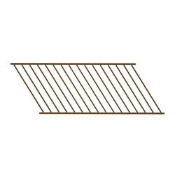 UltraDeck 6' x 34" Bronze Stair Steel Rail Panel at Menards®