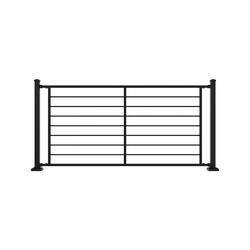 UltraDeck 6' x 34" Black Level Steel Horizontal Rod Rail at Menards®