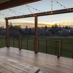 UltraDeck 6' x 34" Black Level Steel Horizontal Rod Rail at Menards®