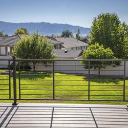 UltraDeck 8' x 34" Black Level Steel Horizontal Rod Rail at Menards®