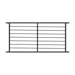 UltraDeck 6' x 34" Black Stair Steel Rod Rail at Menards®