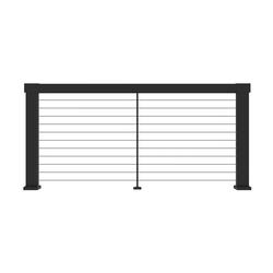 Elevation Aluminum Cable Railing System 36" X 6' Matte Black Level ...
