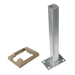 SimTek Brown Gate Post Mounting Bracket and Skirt at Menards®
