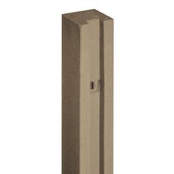 SimTek Fence 11'10" Brown Plastic End Post at Menards®