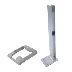 SimTek Fence Gray End Post Mounting Bracket and Skirt at Menards®