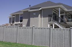 SimTek® Ashland® 6 x 6 Gray Composite Fence Panel at Menards®