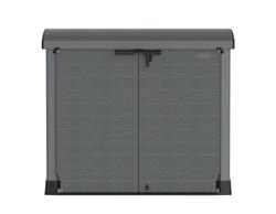 DuraMax® StoreAway 5 x 3 x 4' Horizontal Gray Resin Storage Unit with ...