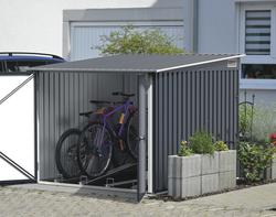 DuraMax® 6 x 6 x 5' Outdoor Steel Bicycle Storage Shed at Menards®