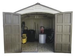 DuraMax® DuraPlus 8 x 8 x 7-1/2' Vinyl Storage Building with Foundation ...
