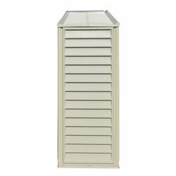 DuraMax® WoodBridge® 10 x 3' SidePro Vinyl Storage Shed with Foundation ...