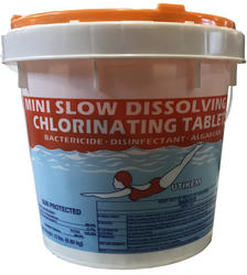 Utikem® Mini 1" Slow Dissolving Pool Chlorinating Tablets - 15 lbs. at ...