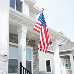 American Flag Kit 3'x5' Printed Sentinel Polycotton U.S. Flag with 6 ...