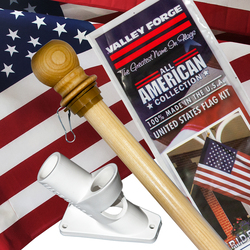 Valley Forge Flag 5' Polycotton American Flag Kit at Menards®