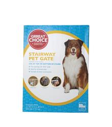 Great Choice™ 28.5" x 24-40.5" Stairway Pet Gate at Menards®