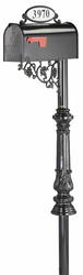Vandalet Mailbox 60" Black Steel Mailbox Post at Menards®