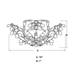 Patriot Lighting® Jardin Bronze Semi-Flush Mount Ceiling Light at Menards®