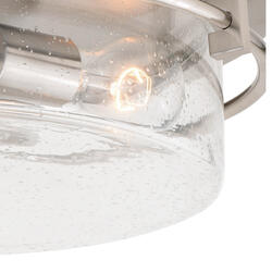 Patriot Lighting® Addison Satin Nickel Flush Mount Ceiling Light at ...