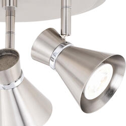 Patriot Lighting® Alto Brushed Nickel LED Flush Mount Ceiling Light at ...