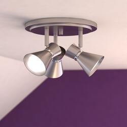 Patriot Lighting® Alto Brushed Nickel LED Flush Mount Ceiling Light at ...