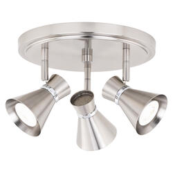 Patriot Lighting® Alto Brushed Nickel LED Flush Mount Ceiling Light at ...