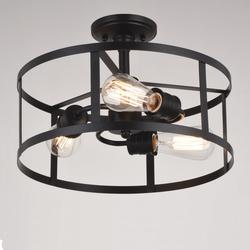 Patriot Lighting® Akron Oil Rubbed Bronze 3-Light Semi-Flush Mount ...