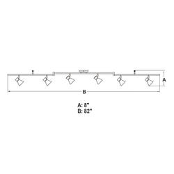 Patriot Lighting® Alto Matte Black 6 Light LED Track Light at Menards®