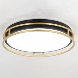 Patriot Lighting® Northgate Matte Black Integrated LED Flush Mount ...