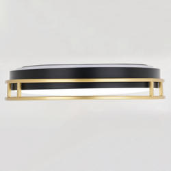 Patriot Lighting® Northgate Matte Black Integrated LED Flush Mount ...