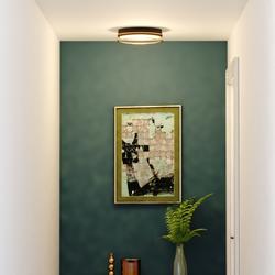 Patriot Lighting® Northgate Matte Black Integrated LED Flush Mount ...