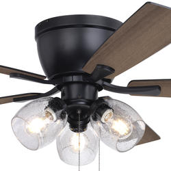 Patriot Lighting® Brayton 52" Black Indoor Ceiling Fan at Menards®