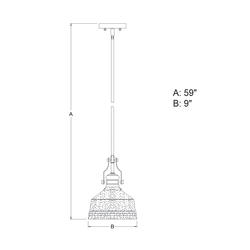 Patriot Lighting® Beloit Satin Nickel Mini Pendant at Menards®