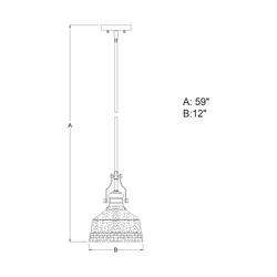 Patriot Lighting® Beloit Satin Nickel Pendant at Menards®