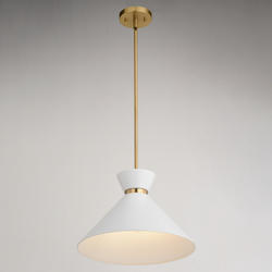 Patriot Lighting® Racine Matte White 1-Light Indoor Pendant at Menards®