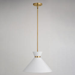 Patriot Lighting® Racine Matte White 1-Light Indoor Pendant at Menards®