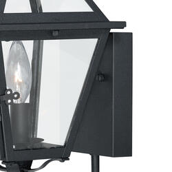 Patriot Lighting® Nottingham Textured Black Outdoor Wall Light at Menards®