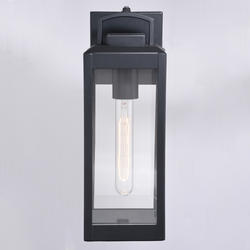Patriot Lighting® Kinzie Textured Black Outdoor Wall Light at Menards®