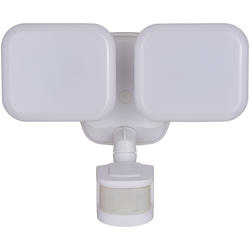 Patriot Lighting® Theta White 2-Light LED Outdoor Motion Sensor Flood ...