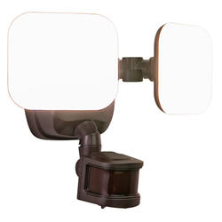 Patriot Lighting® Theta Bronze 2-Light LED Outdoor Motion Sensor Flood ...