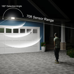 Patriot Lighting® Theta Bronze 2-Light LED Outdoor Motion Sensor Flood ...