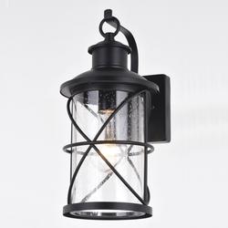 Patriot Lighting® Adams Black Outdoor Wall Light at Menards®