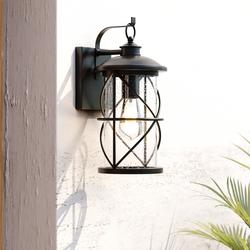 Patriot Lighting® Adams Black Outdoor Wall Light at Menards®