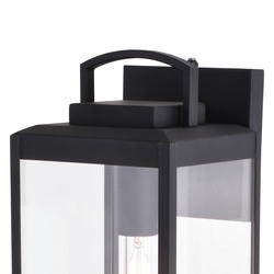Patriot Lighting® Kinzie Textured Black Outdoor Wall Light at Menards®