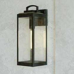 Patriot Lighting® Kinzie Textured Black Outdoor Wall Light at Menards®