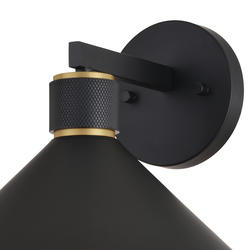 Patriot Lighting® Dunbar Matte Black Outdoor Wall Light at Menards®