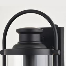 Patriot Lighting® Winfield Matte Black Outdoor Wall Light at Menards®