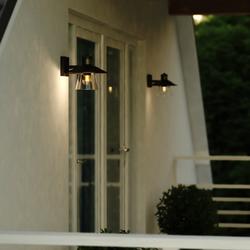 Patriot Lighting® Westport Textured Black 1-Light Decorative Security ...