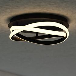 Patriot Lighting® North End Matte Black Indoor/Outdoor LED Flush Mount ...